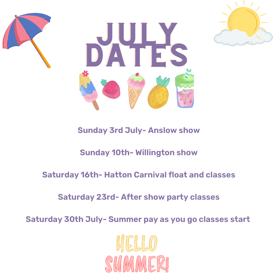 July Dates – Leap Dance Midlands